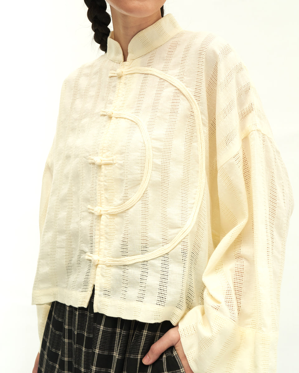 Women: Tàiyáng Boxy Top (Beige) – ANAABU.CO